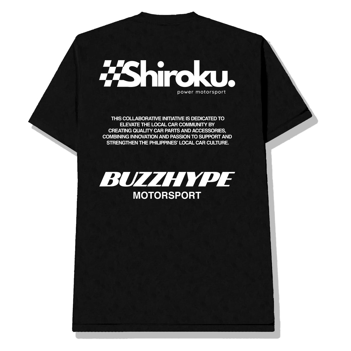BUZZHYPE x Shiroku in Black Tee – BUZZHYPE Motorsport